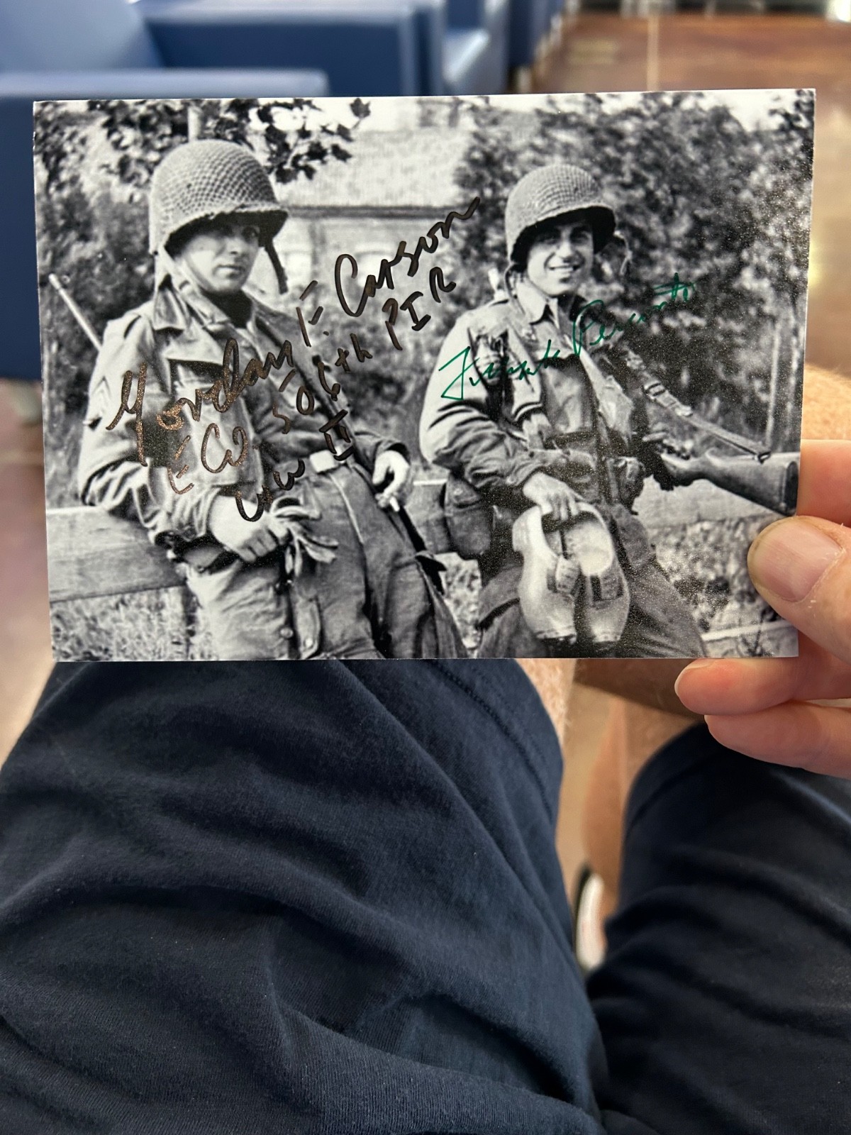 Band Of Brothers Gordon Carson & Frank Perconte Signed Market Garden ...