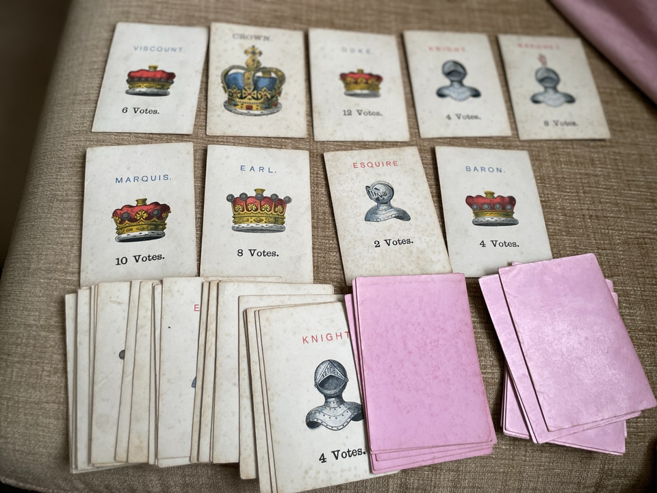 VICTORIAN ARISTOCRACY CARD GAME UNKNOWN TITLE COMPLETE 48 CARDS GOOD ...