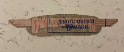 NOS OEM Harley Fuel Tank Decal Sticker Emblem FXR FXRT shovelhead Dyna ...