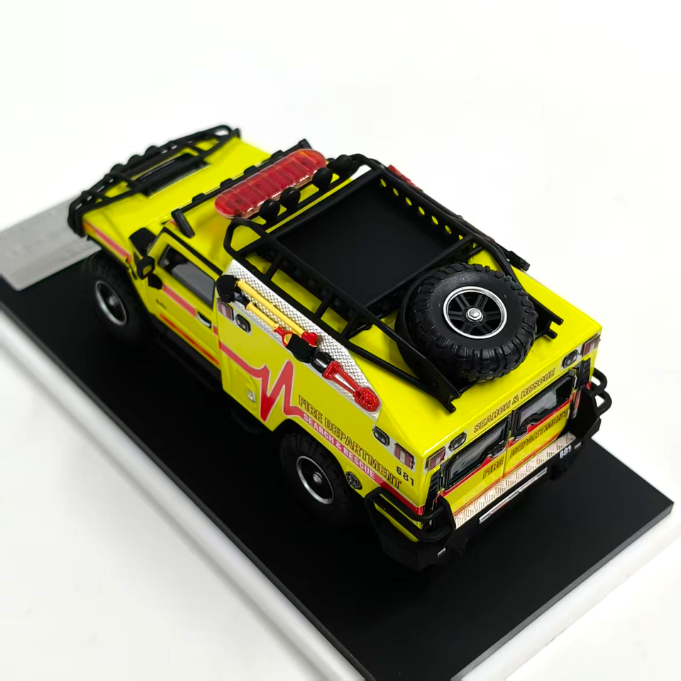 1:64 Hummer H2 Ambulance Transformer Alloy Diecast Car Model ...