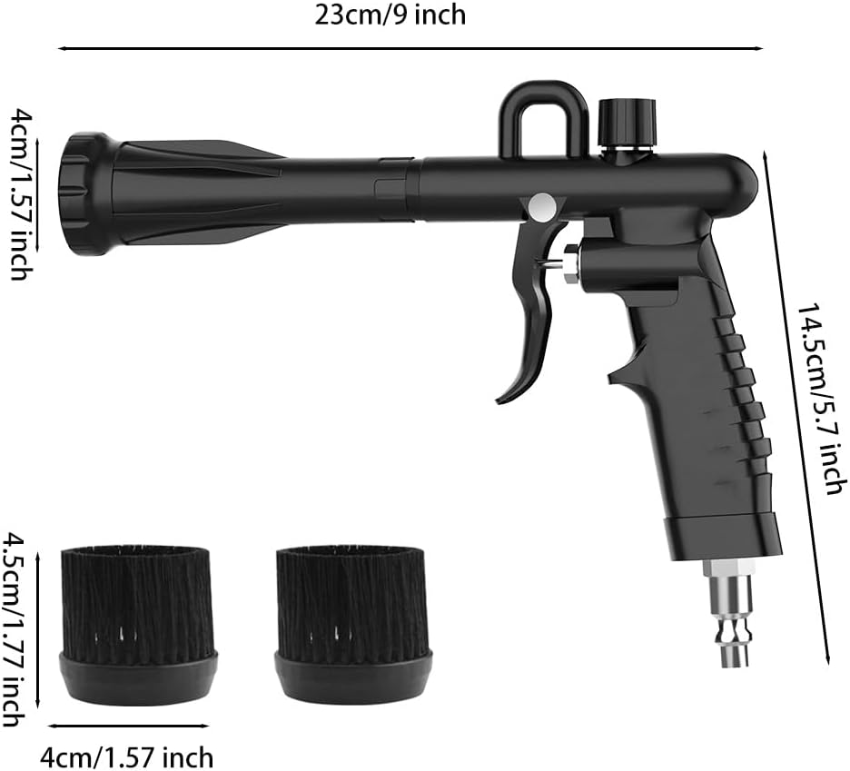 Air Cleaning Gun for Car Interior Detailing, High Pressure Air Blower ...