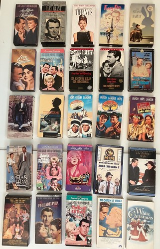 Lot 25 Classic Oldies Golden Age Movies Cary Grant James Stewart (VHS ...