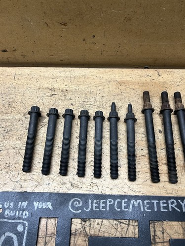 OEM Jeep 4.0L Cylinder Head Bolts Set Cherokee XJ MJ Wrangler YJ TJ | eBay