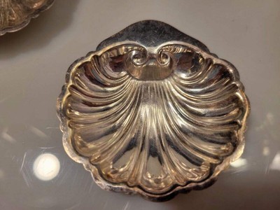 CANTERBURY SILVERPLATE SHELL BUTTER PATS - Set of 4 | eBay