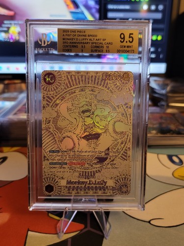 Monkey.D.Luffy (119) (SP) OP05-119 A Fist of Divine Speed Foil BGS 9.5 ...