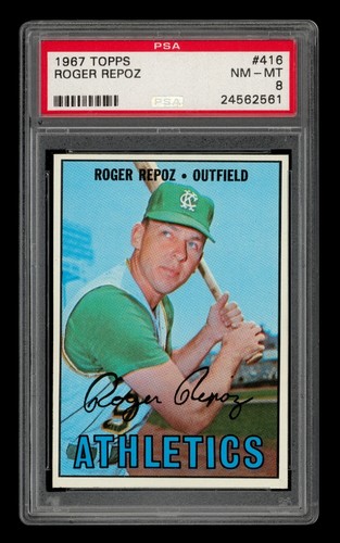 1967 Topps Set-Break #416 Roger Repoz PSA 8 NM-MT | eBay