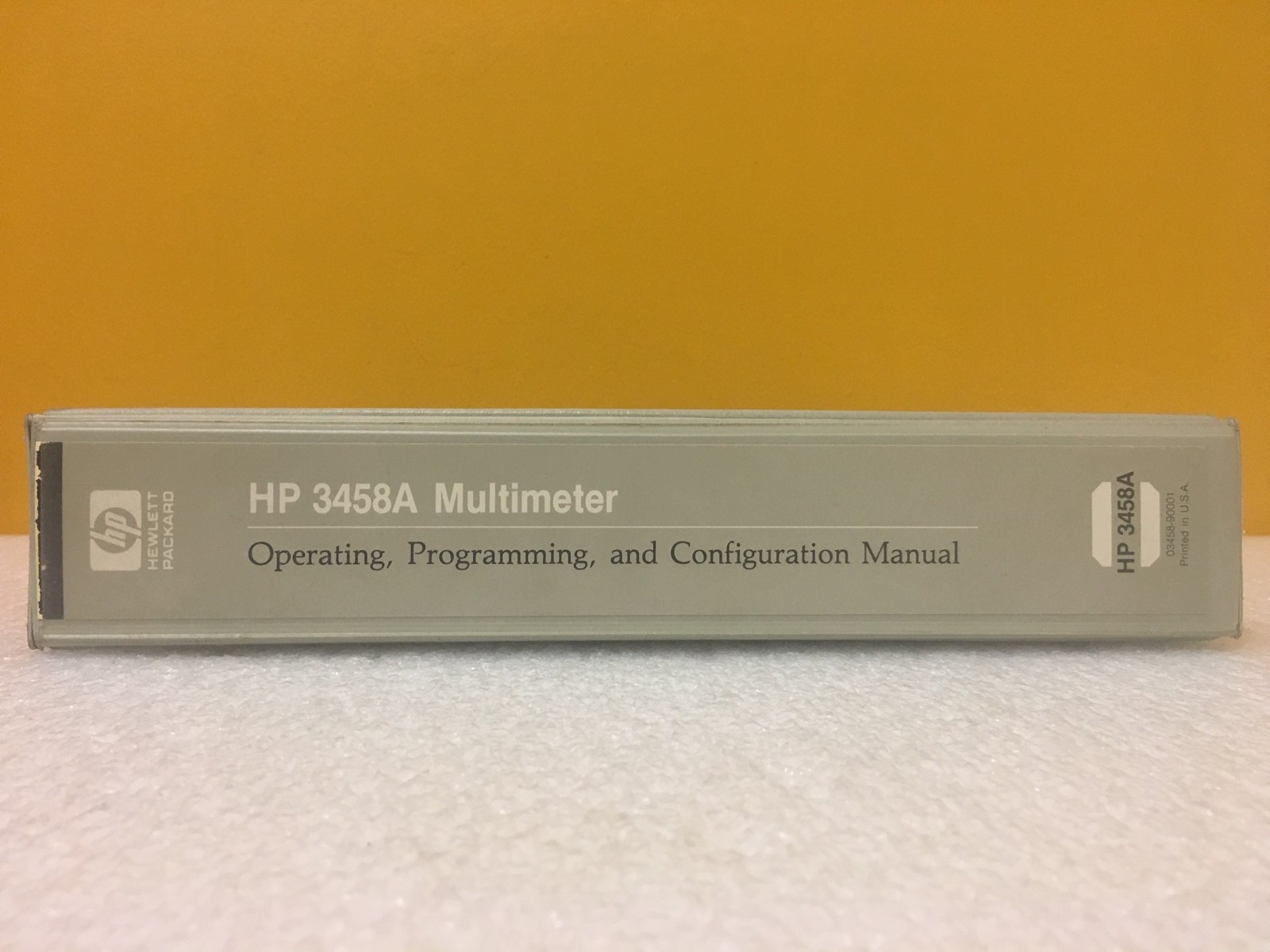 HP / Agilent 03458-90001 3458A Multimeter Operating Programming ...