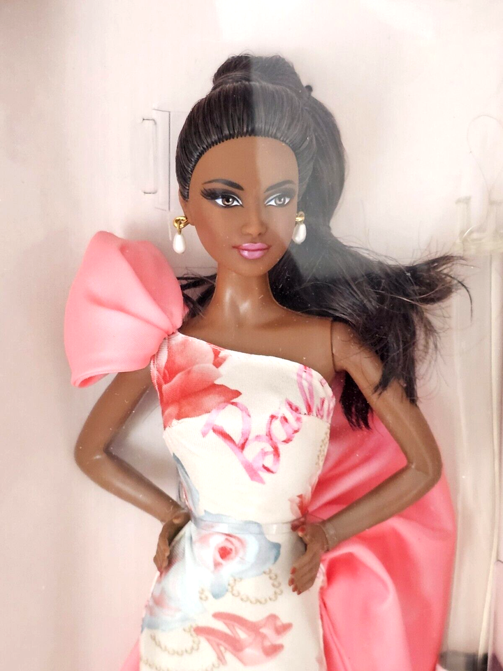 Rose Splendor Barbie Doll African American Pink Label Avon Robert Best ...