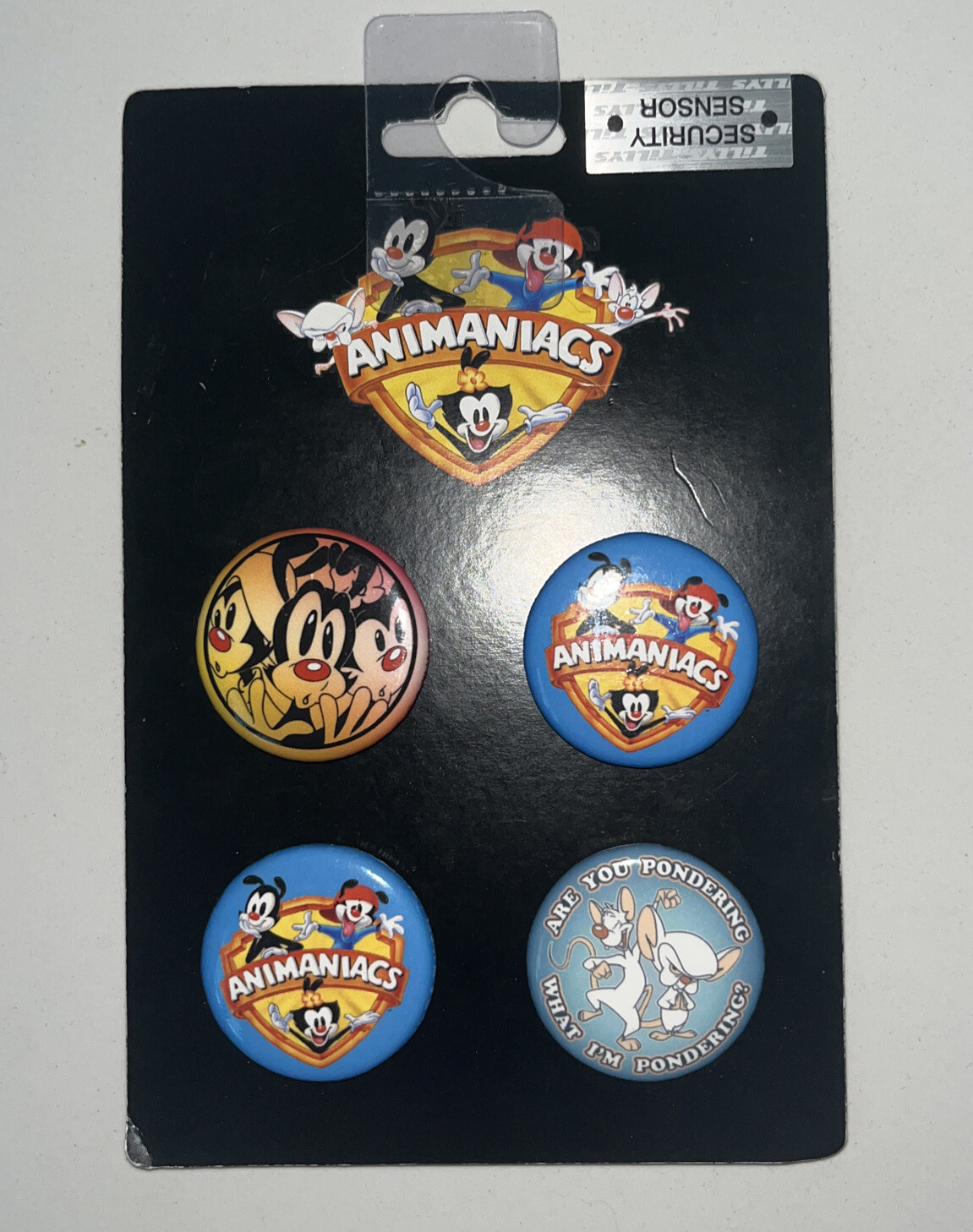 New Animaniacs Button/Pin (4) Set Pinky & The Brain, Yakko, Wakko ...