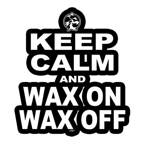 2 x Large Car Stickers - keep calm and wax on off Decal Bumper Laptop ...