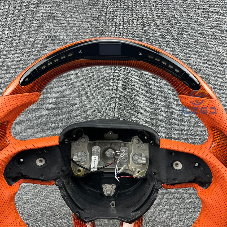 Steering Wheel LED Carbon Fiber For Dodge Charger Hellcat SCATPACK SRT ...