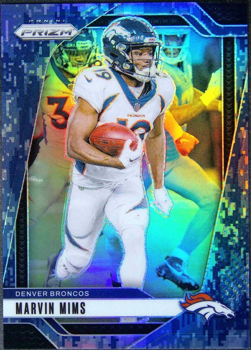 2024 Panini Prizm - Marvin Mims #88 Navy Camo Prizm /25 for sale online ...