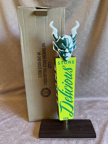 NIB Stone Brewing Figural Devil Head 3D Beer Tap Handle Delicious IPA ...
