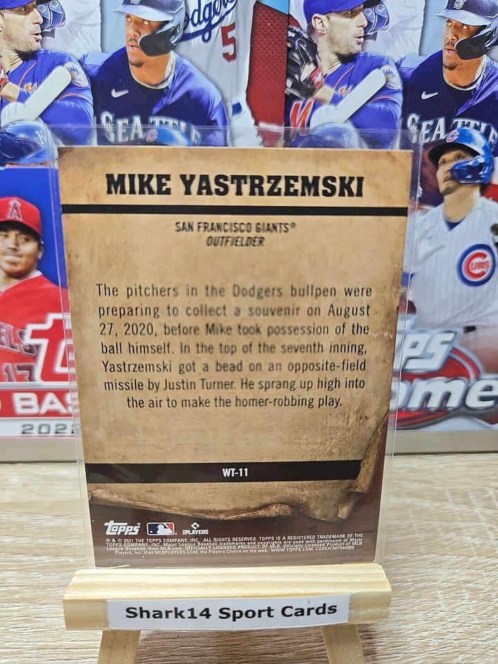 2021 Topps Big League Mike Yastrzemski Wanted #WT-11 | eBay