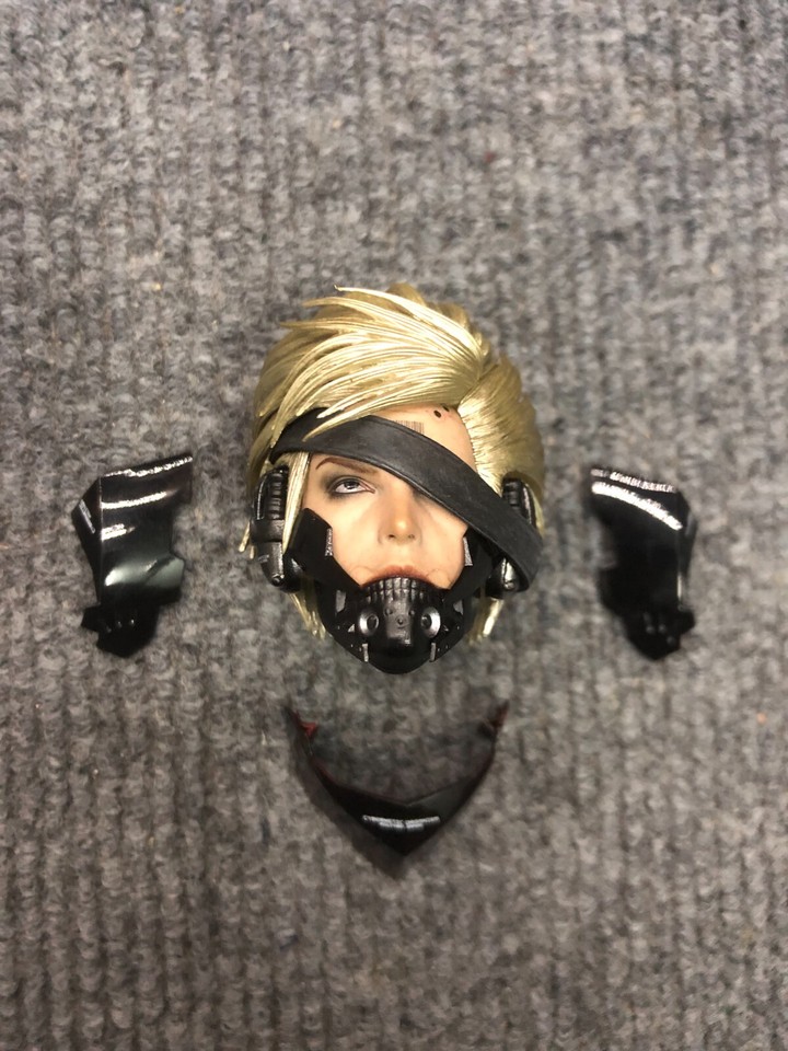 1/6 Hot Toys VGM19 Metal Gear Rising Revengeance Raiden Head Sculpt ...
