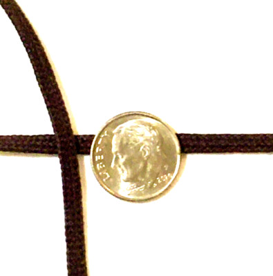 3/16" Uniform Braid Trim Flat Textured Braid Uniform Ribbon Brown 10 y ...