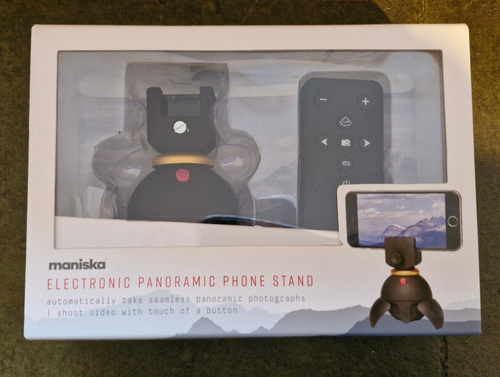 Electronic Panaramic Phone Stand Maniska -360 Degree Rotation Remote ...