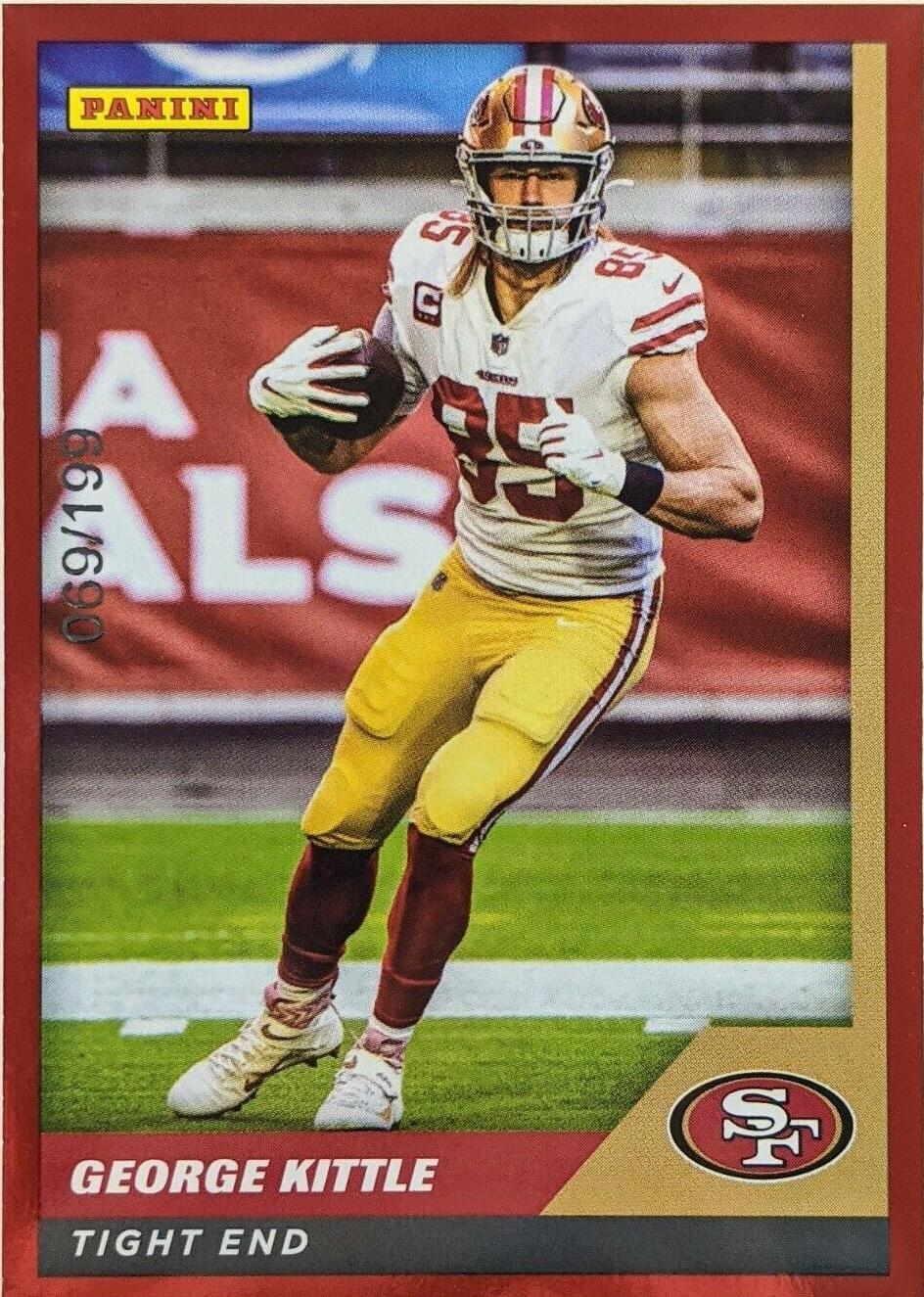 2021 Panini NFL Sticker & Card Collection - George Kittle #43 Red /199 ...