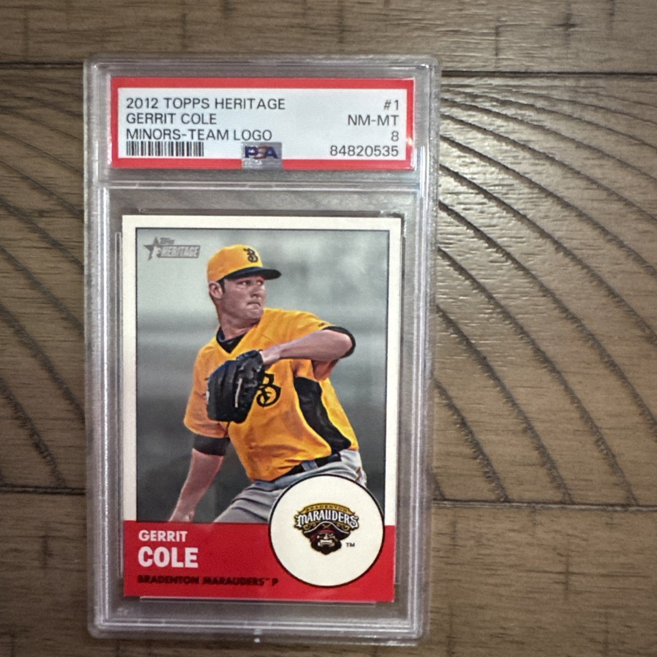2012 Topps Heritage Gerrit Cole Minors-Team Logo PSA 8 | eBay