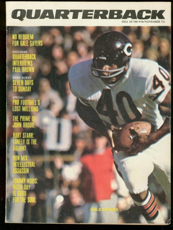 QUARTERBACK V.1 #2 1969 FOOTBALL GALE SAYERS COVER NFL VG | eBay
