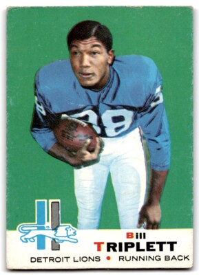1969 Topps Bill Triplett Detroit Lions #32 | eBay