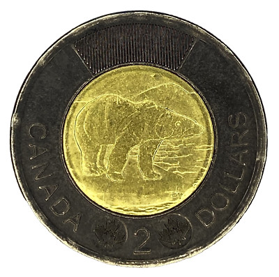 2022 CANADA 2 DOLLARS QUEEN ELIZABETH II BLACK RING COMMEMORATIVE ...