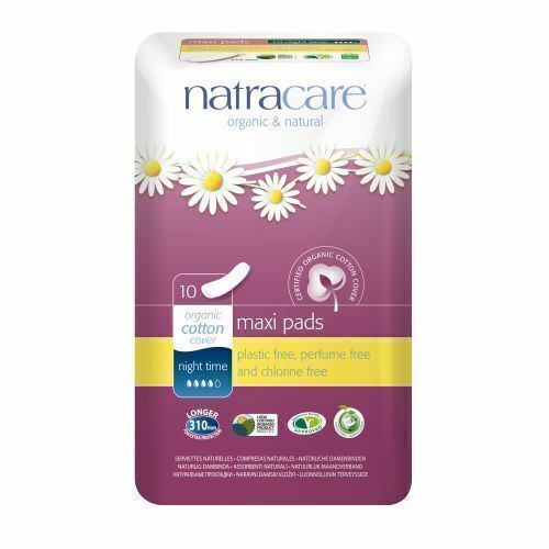 Organic Cotton Maxi Pads Night Time 10 Count By Natracare | eBay
