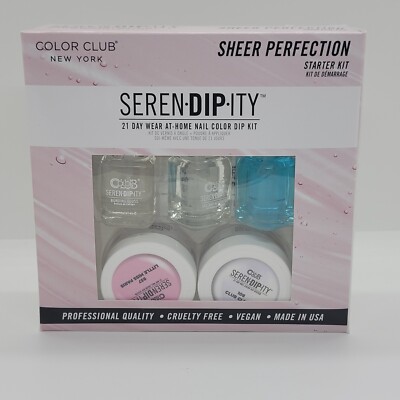 Color Club | SEREN-DIP-ITY Sheer Perfection Starter Kit, Nail Color Dip ...