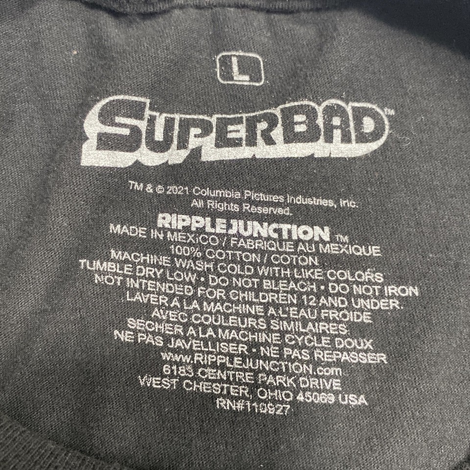 Licensed Official Superbad Men’s McLovin License ID Black T-Shirt Size ...