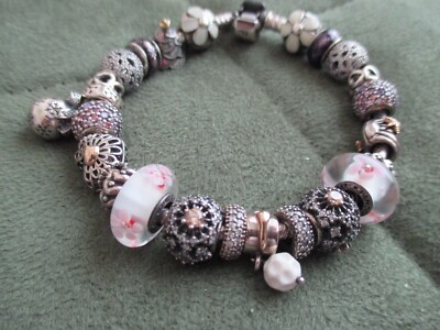 Genuine Pandora 8" Bracelet with charms , reduced | eBay
