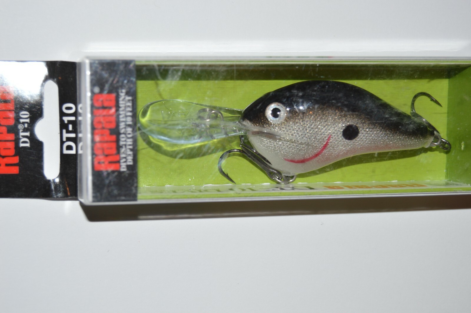 Rapala Dt10 Dives to 10 Crankbait Fishing Lure Silver Floating Shad for ...