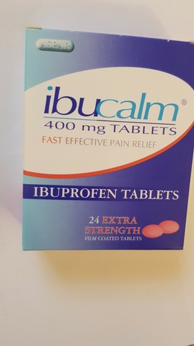 IBUPROFEN - IBUCALM - FAST PAIN RELIEVES , BODY ACHES. 24 TABLETS pack ...