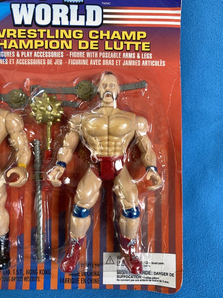 Wrestling World Wrestling Champ 2-Pack LOT of 3 Generic Figures RARE ...