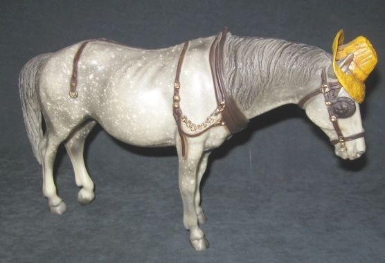 Breyer Old Timer Dapple Gray Horse wearing a hat No. 205 | eBay
