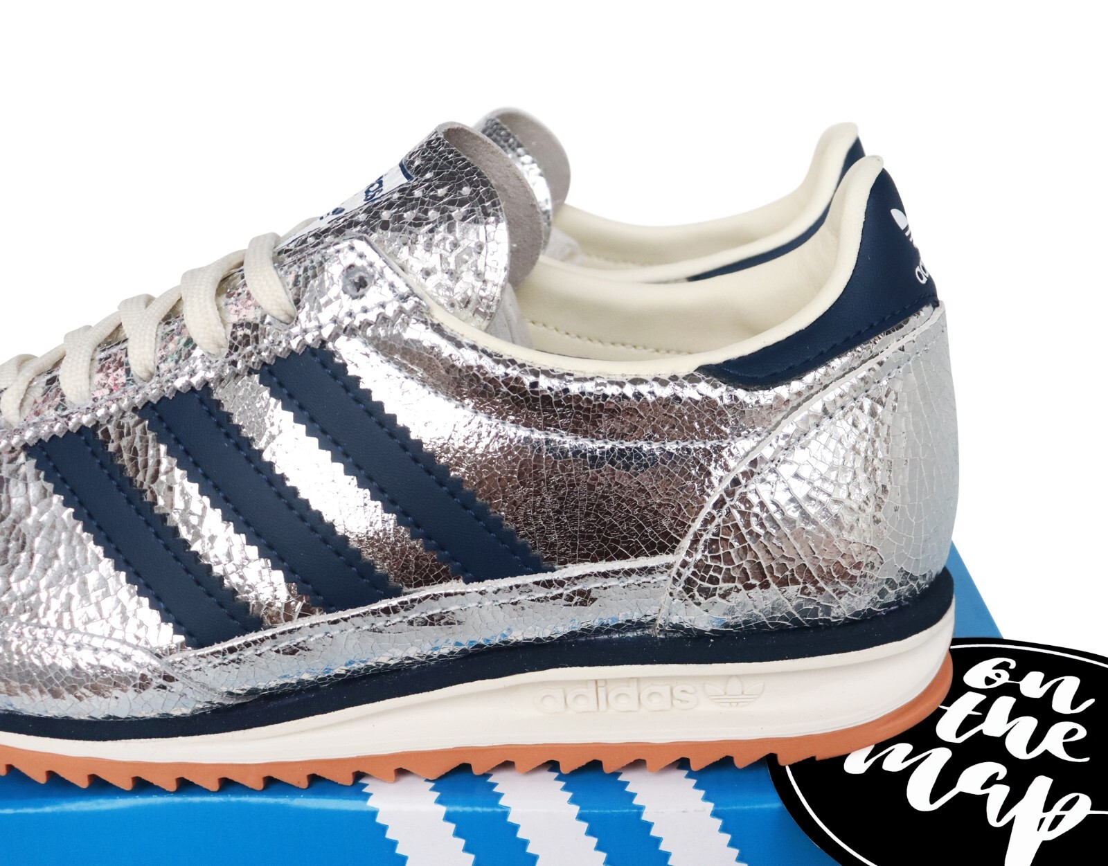 Adidas SL72 OG Silver Metallic Navy Blue White Gum UK 4 5 6 7 US JH8654 ...