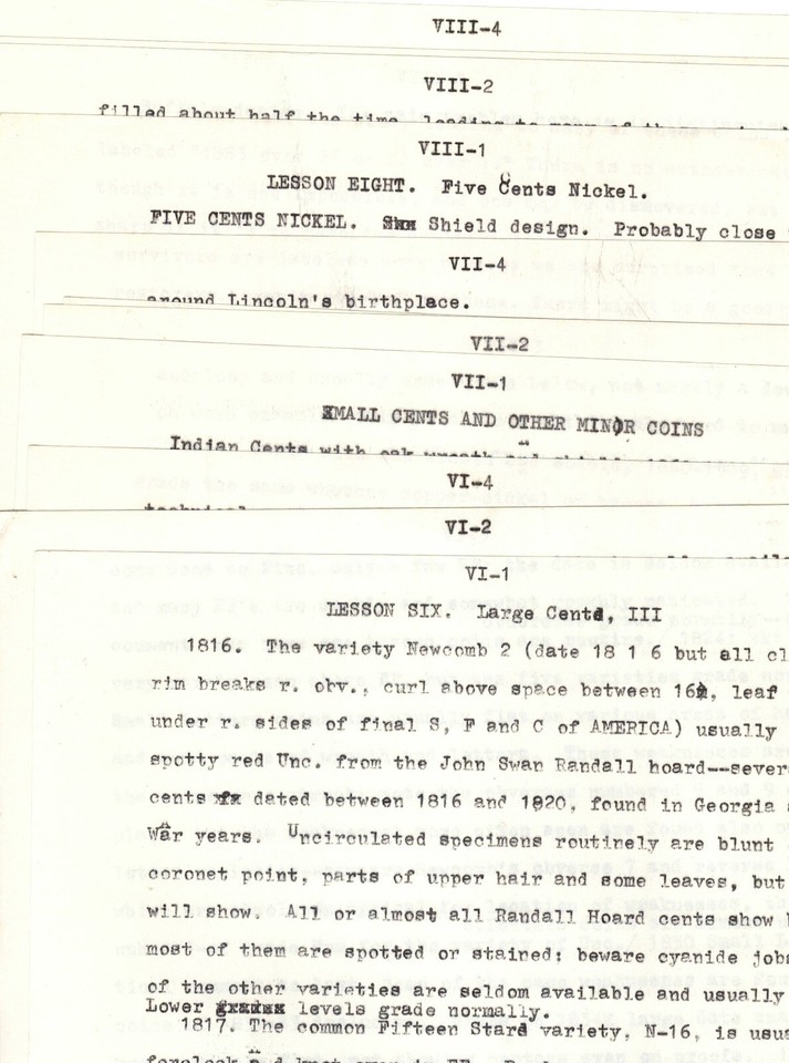 GRADING AMERICAN COINS: COMPLETE COURSE. ORIGINAL WALTER BREEN ...