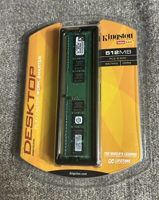 Kingston PC2-5300 512 MB DIMM 667 MHz DDR2 SDRAM Memory (KVR667D2N5/512 ...