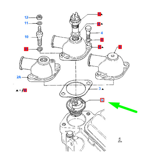 FORD KA MK1 ENGINE COOLANT THERMOSTAT 89BM-8575-AD 6526879 ORIGINAL for ...