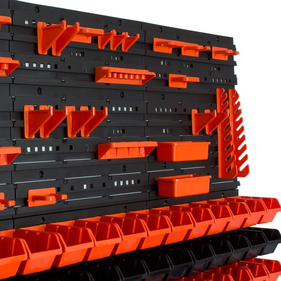Wall Mounted Storage for Tools, Nails and Screws 135 Small Containers ...