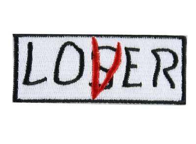 Lover Loser embroidered Embroidery 2.8"X1.2" Iron Sew on Patch 2986 | eBay