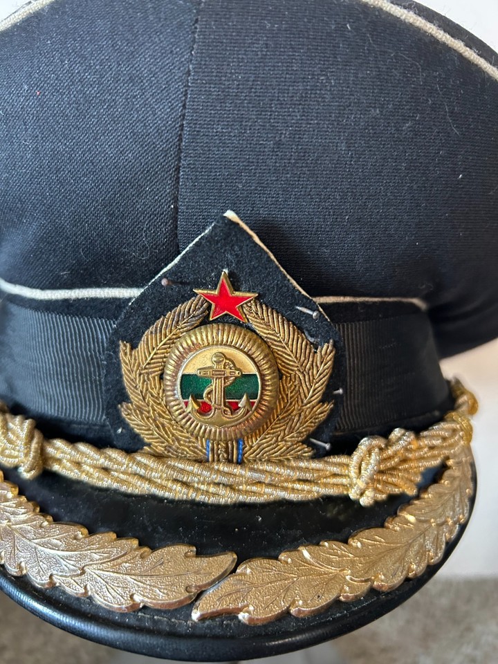 Cold War Era Bulgarian Navy Officers Visor Cap | eBay