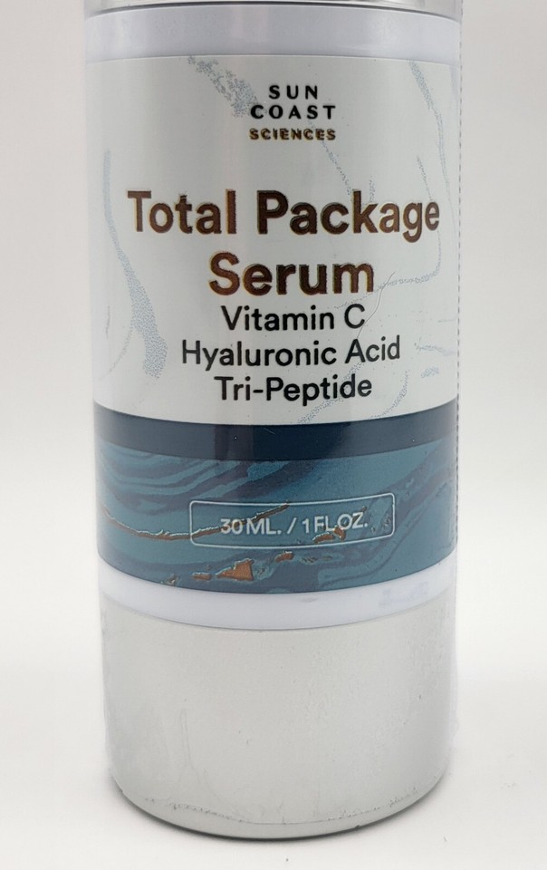 Sun Coast Sciences Total Package Serum Vitamin C Hyaluronic Acid Tri-Peptide 1oz | eBay