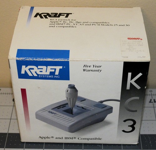 Kraft KC3 Precision Joystick Apple / IBM Compatible Original Box ...