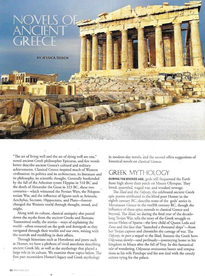 Bookmarks Magazine Ancient Greece Stories and Legacies Contemporary ...