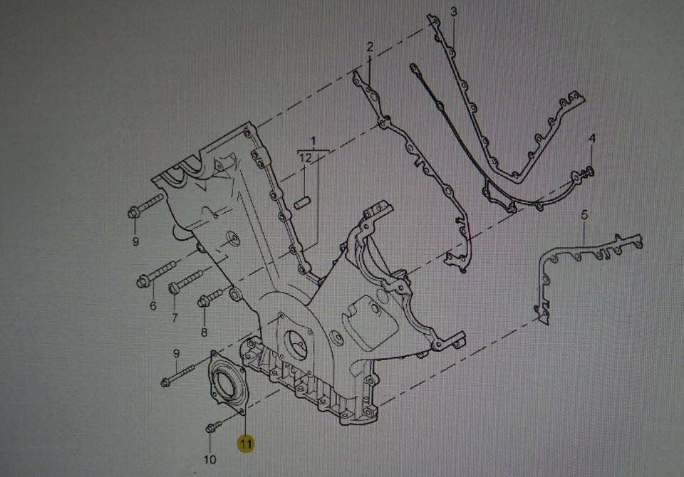 PORSCHE CAYENNE PANAMERA MACAN ENGINE SEALING FLANGE NEW 94810191020 ...