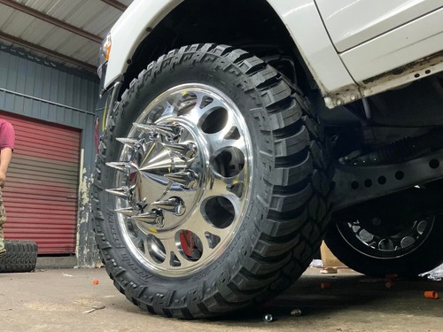 24” CUSTOM CUT ALCOA WHEELS FOR FORD CHEVY GMC RAM DUALLY TRUCKS W ...