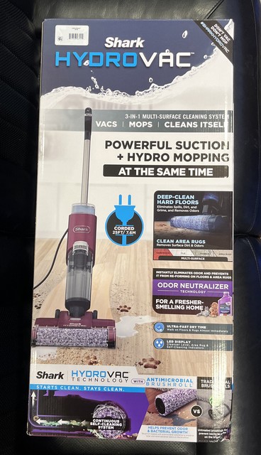 Shark HydroVac 3-in-1 Vacuum Mop and Self-Cleaning Corded System (WD100 ...