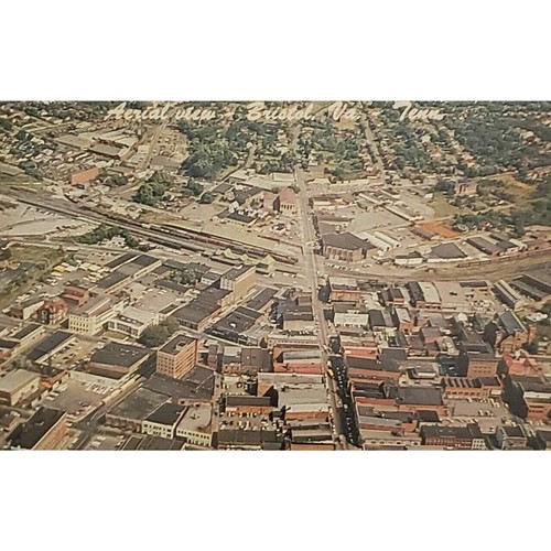 Bristol Virginia Tennessee City Aerial View Postcard | eBay