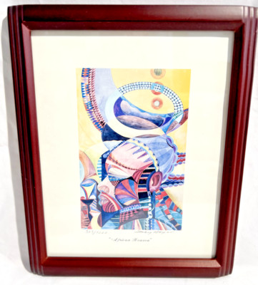 "African Heaven" by Ivey Hayes Framed Print 9"x12" in Brown wood frame ...
