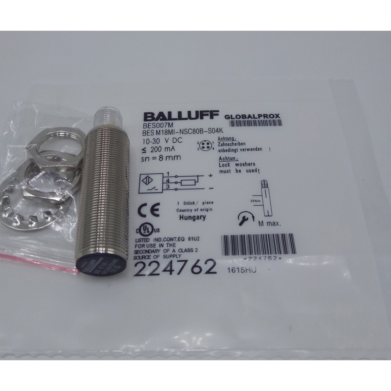one new balluff Proximity sensor BES M18MI-NSC80B-S04K SPOT STOCK | eBay